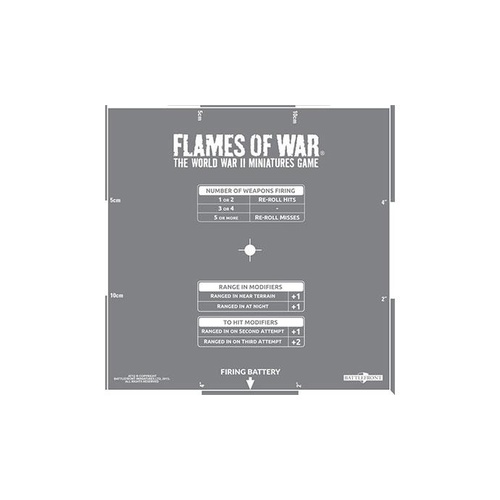 Flames of War 4th Ed - Artillery Template
