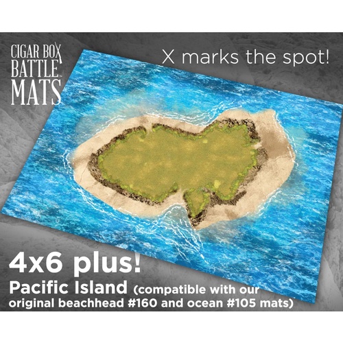Battle Mat: 4x6 Pacific Island (6-28mm Scale)