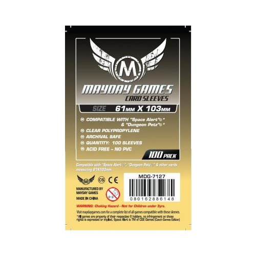 Magnum Card Sleeves - Space Alert 61x103 - Mayday Games